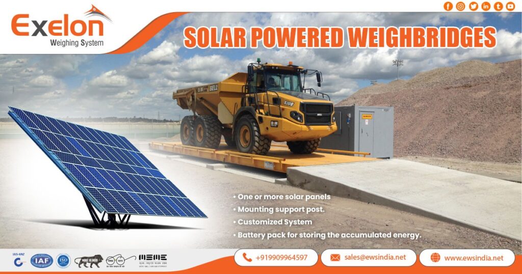 Supplier of Solar Powered Weighbridges in Pune - EXELON WEIGHING SYSTEM
